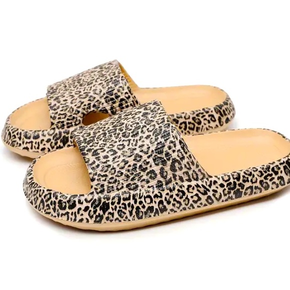 Shoes | Leopard Print Comfort Slides | Poshmark